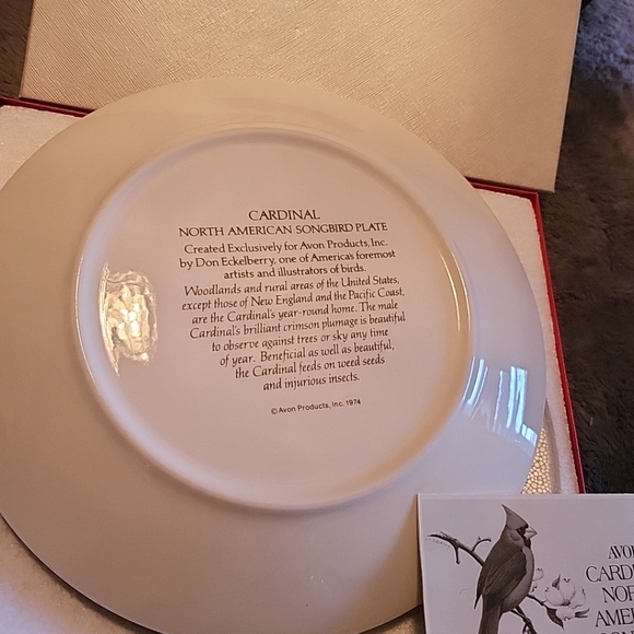 Avon | Other | Vintage Avon Cardinal Plate | Poshmark